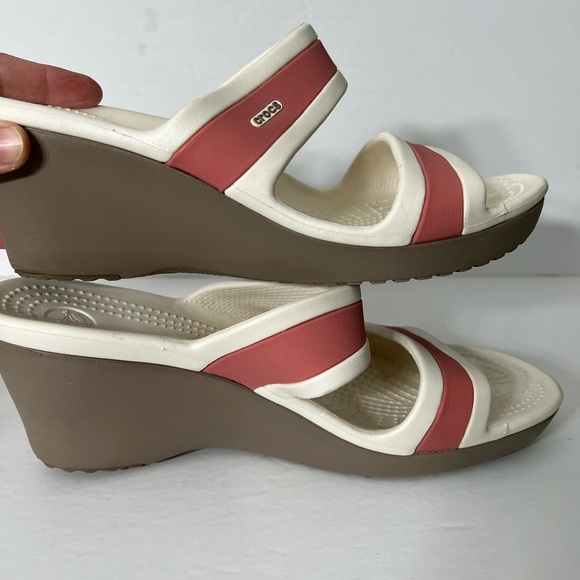 CROCS | Shoes | Crocs Shima Double Strap Platform Wedge Sandal Womens ...